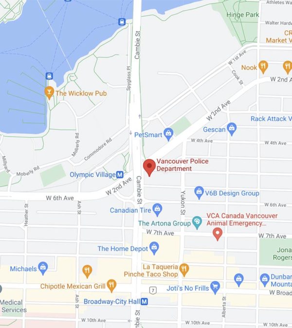 Contact Us - Vancouver Police Department